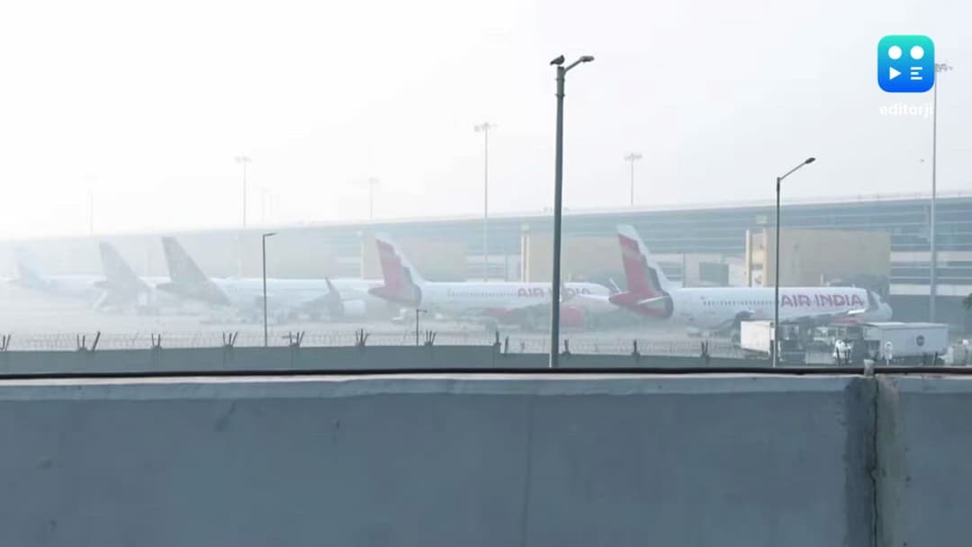 Delhi Engulfed in Dense Fog, Air Quality Improves to ‘Very Poor’ | Editorji