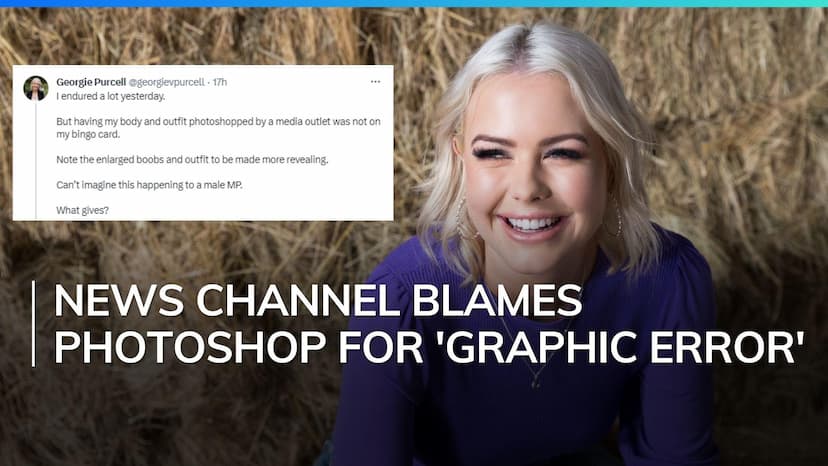 Australian news channel uses doctored image of MP Georgie Purcell ...