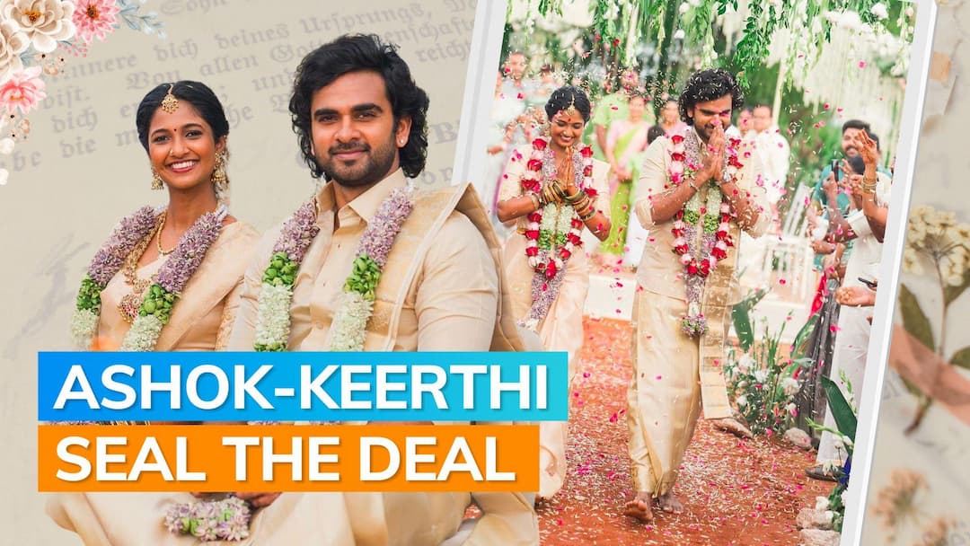 Ashok Selvan ties the knot with Keerthi Pandian in a dreamy ceremony; 1st official wedding pics ...